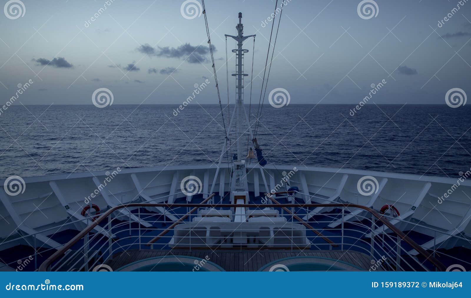 Bow of a Modern Cruise Ship Stock Photo - Image of ocean, cruise: 159189372