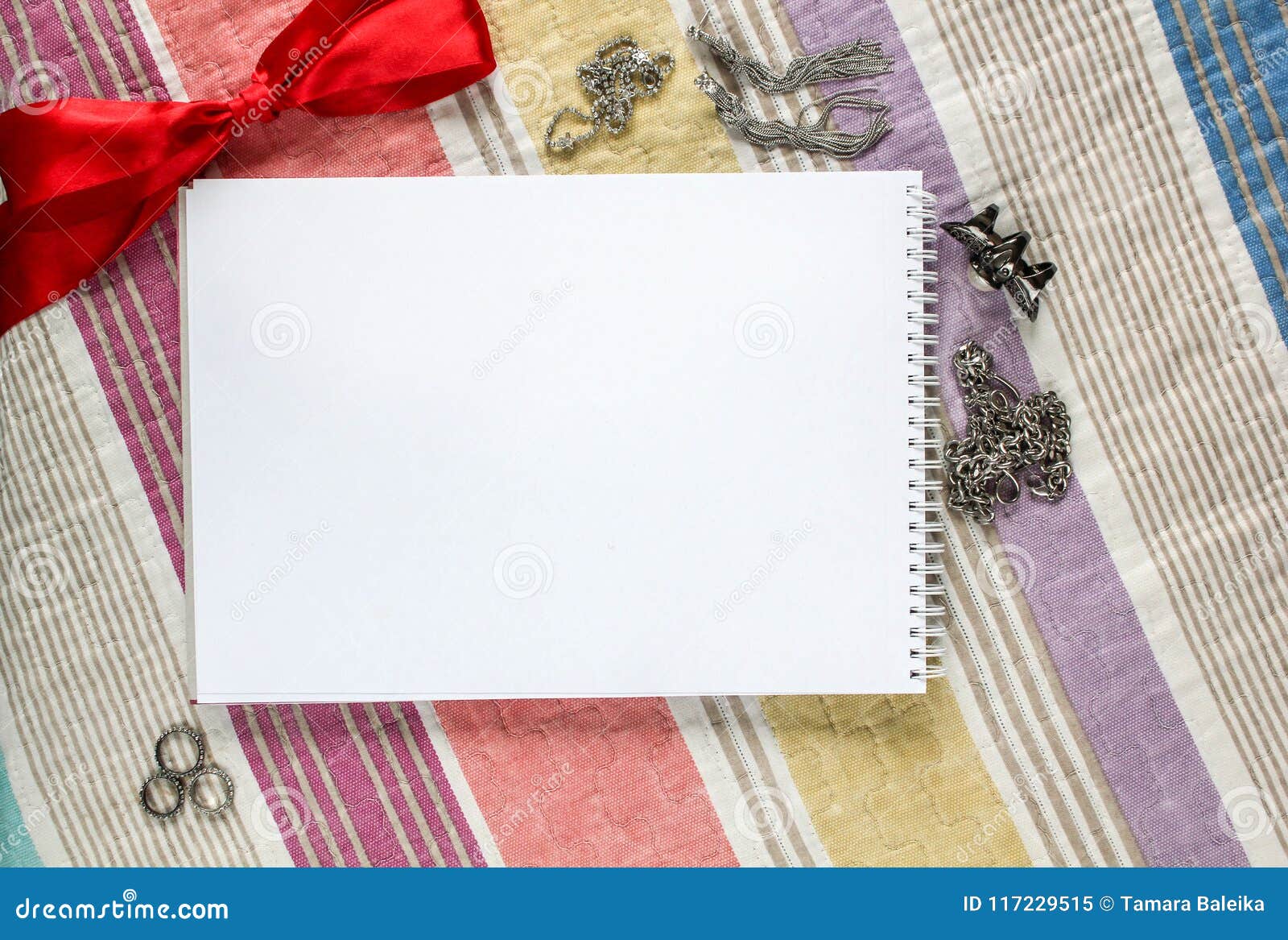 Bow and notebook. Top view stock image. Image of lady - 117229515