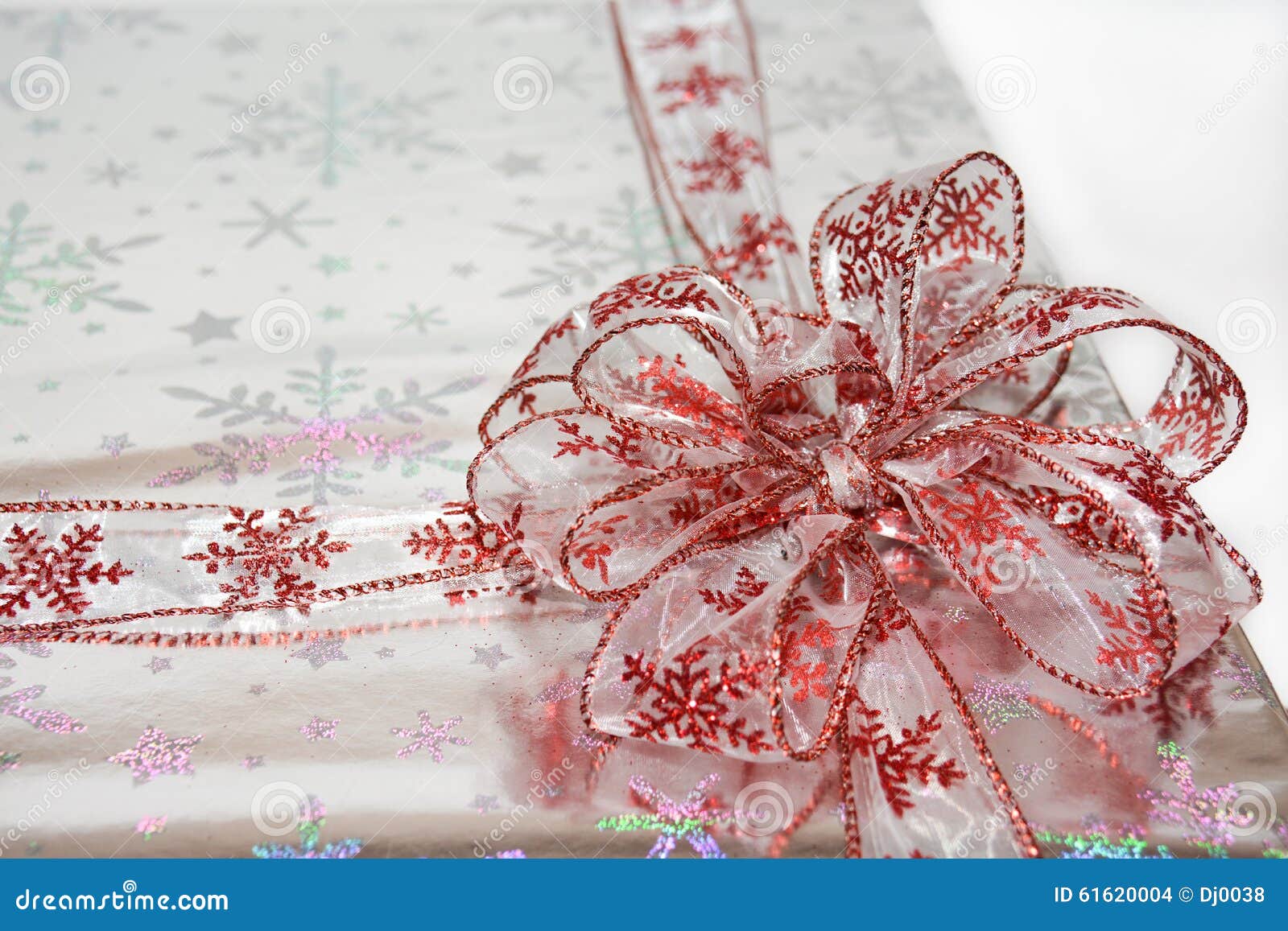 Bow on package stock photo. Image of event, love, blank - 61620004