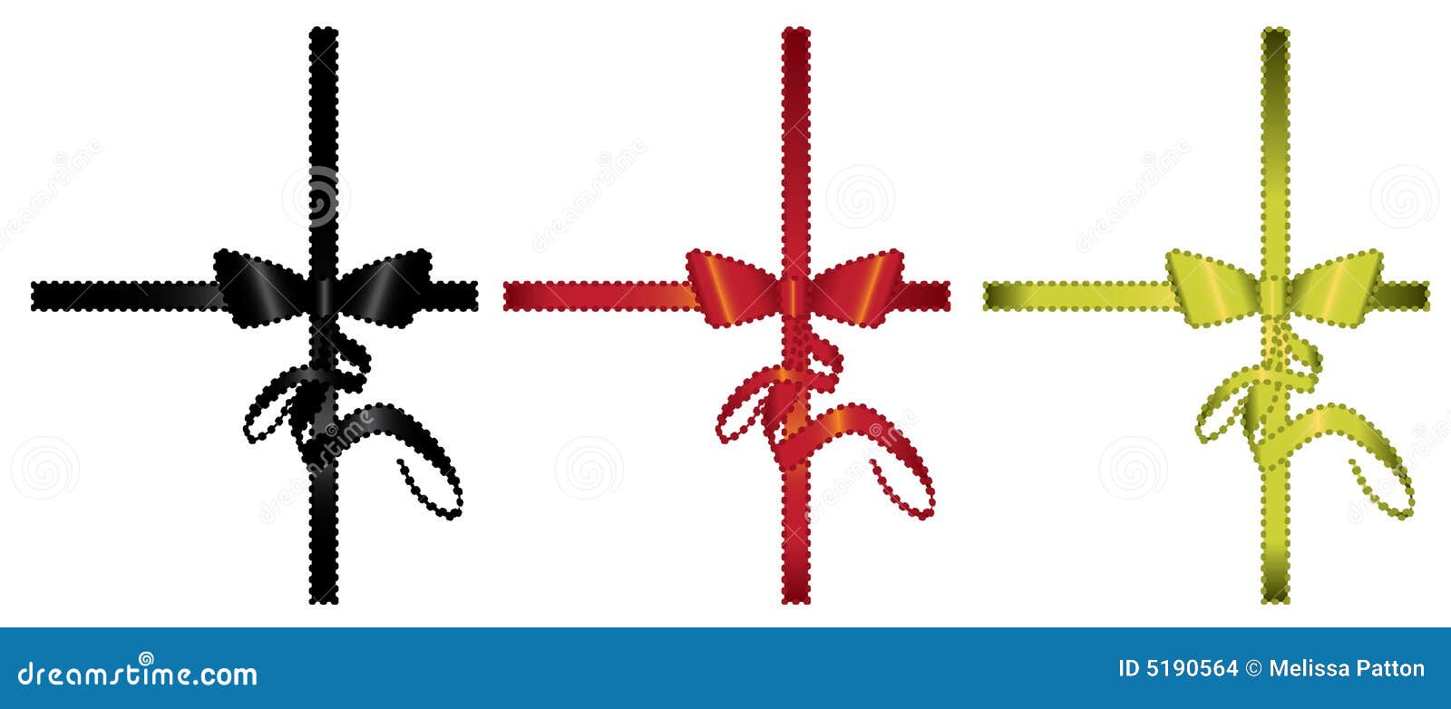 Bow and Ribbon Gift Element Stock Vector - Illustration of element ...