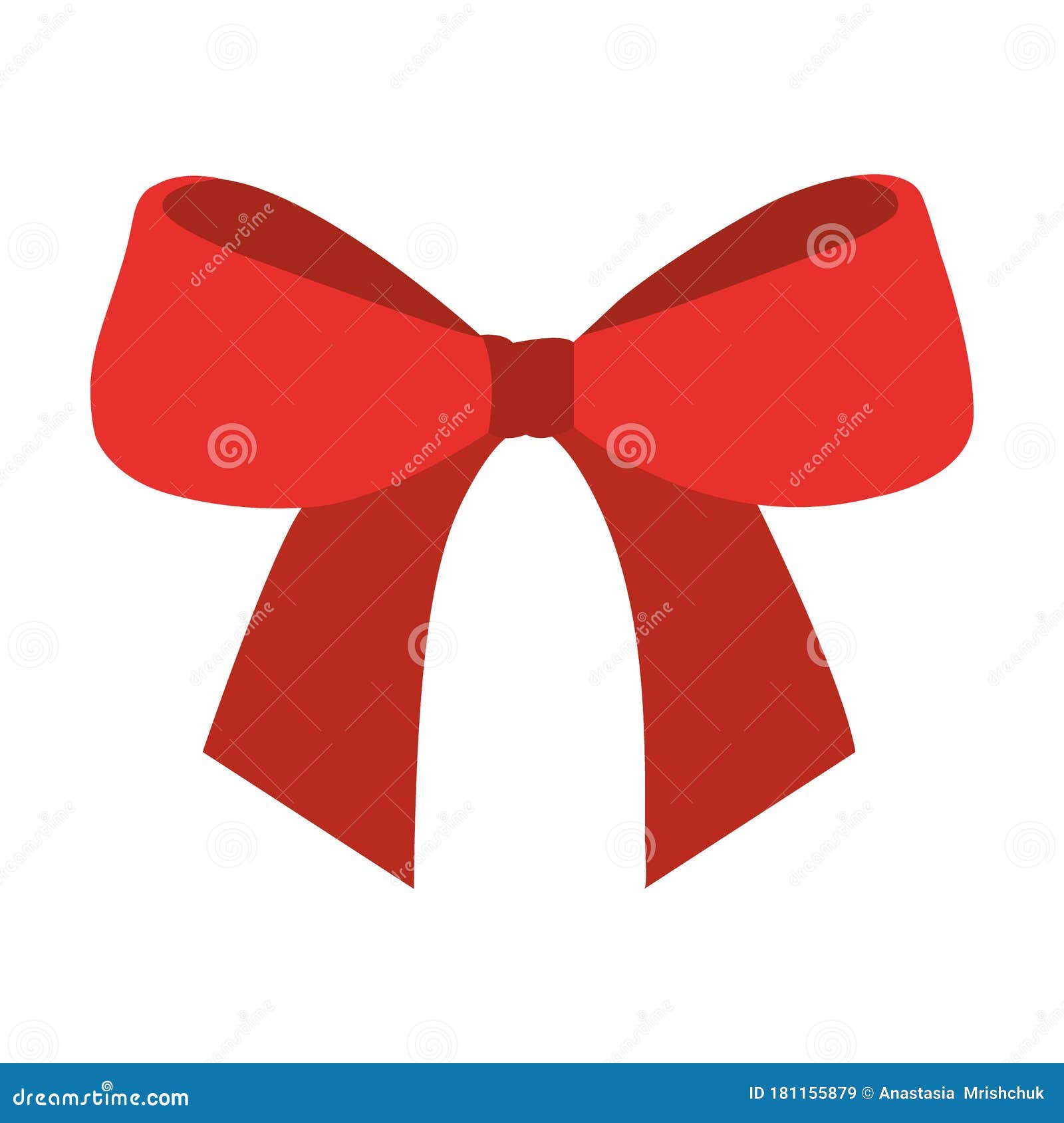 Bow Ribbon Icon for on White Background Stock Illustration ...