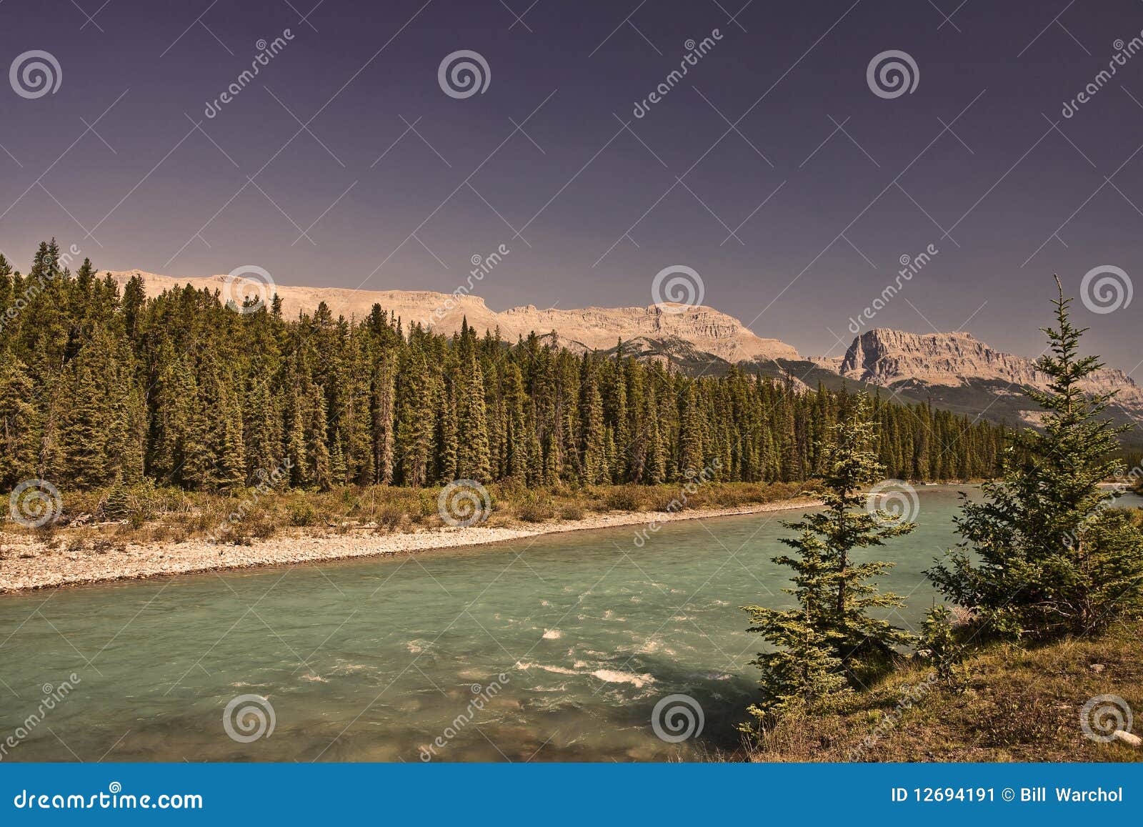 Bow River - Banff National Park Royalty-Free Stock Photography ...