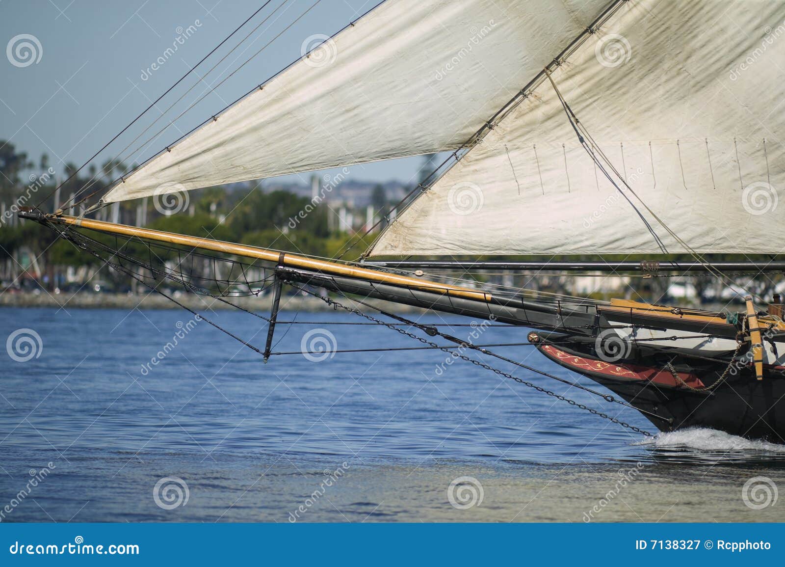 Bow of a Sailing Ship stock image. Image of wind, mediterranean - 7138327