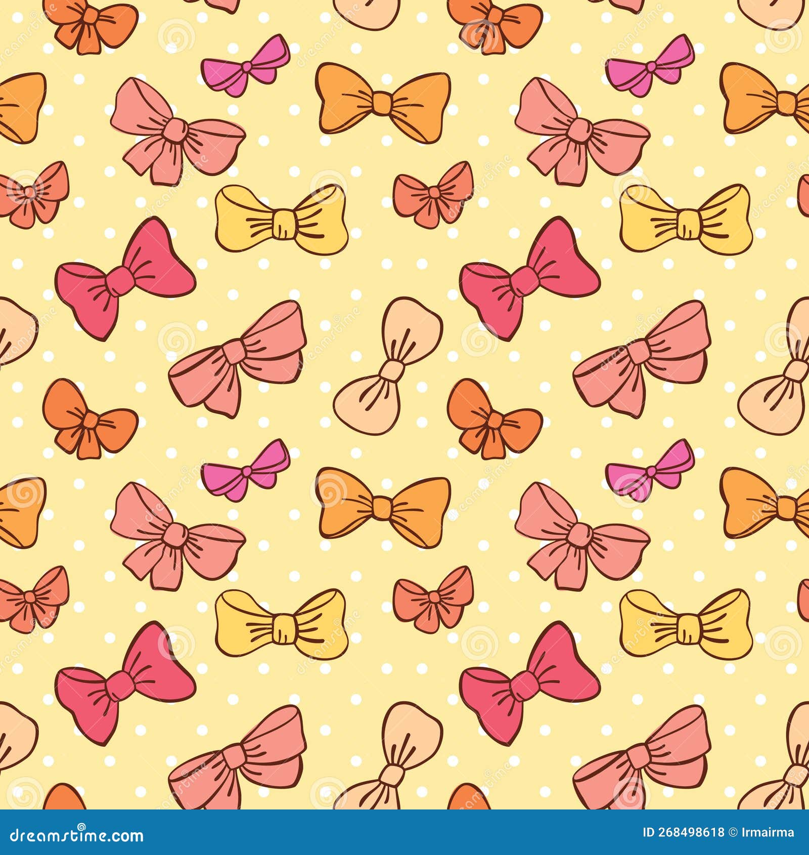 Bow seamless pattern stock vector. Illustration of decorative - 268498618