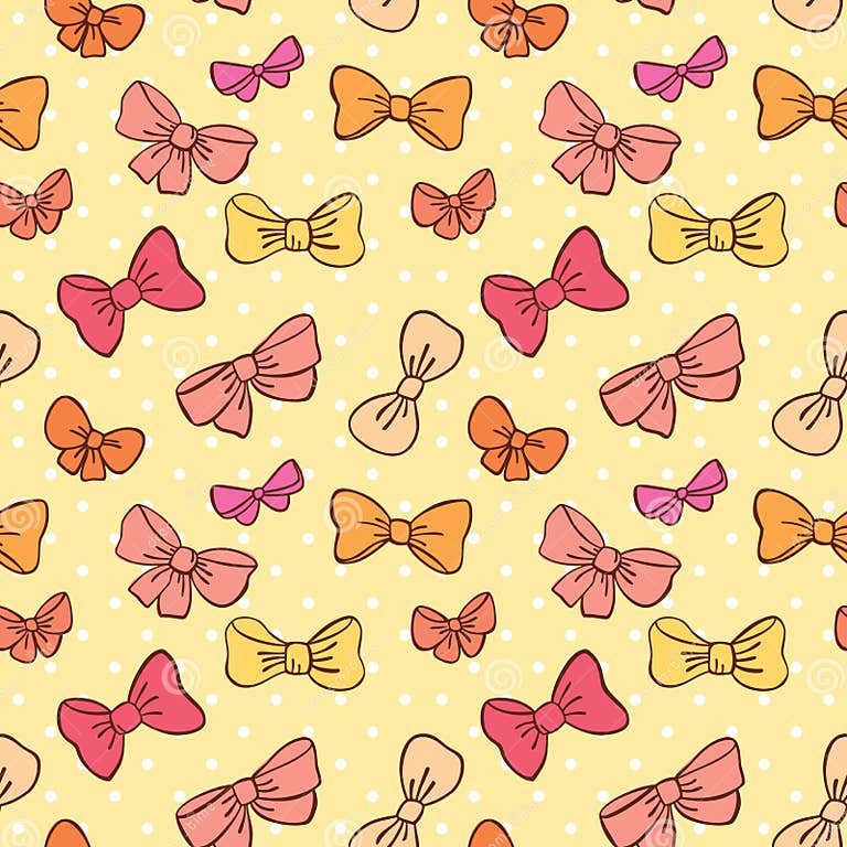 Bow seamless pattern stock vector. Illustration of decorative - 268498618