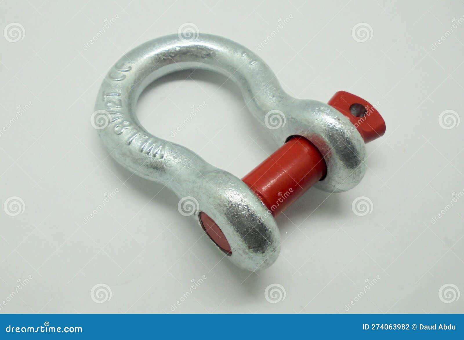 Bow Shackle for Pulling Heavy Equipment Stock Photo - Image of ...