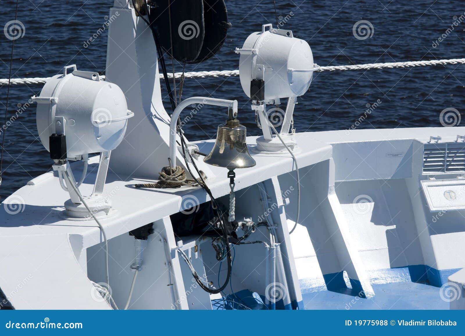 Bow of the ship stock photo. Image of boat, berth, piers - 19775988