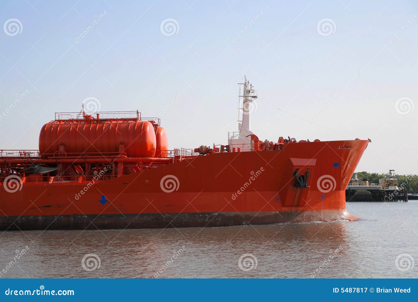 Bow of the Ship stock image. Image of terminal, orange - 5487817
