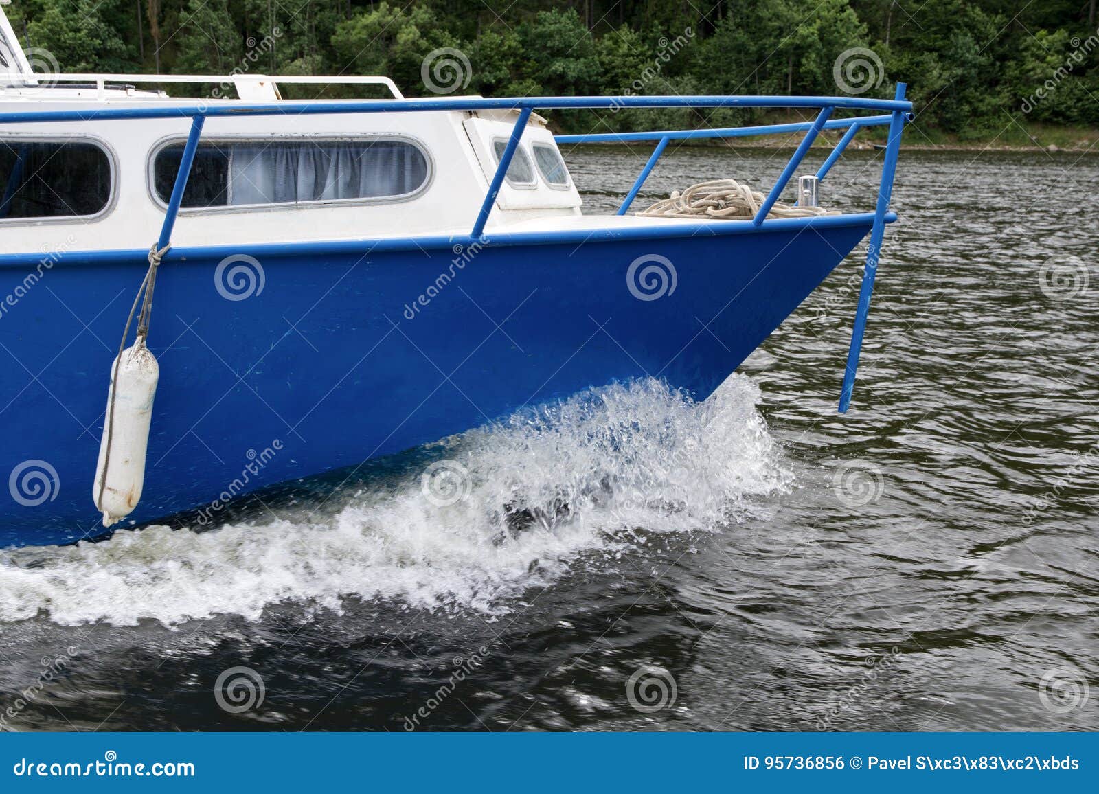 The Bow of Ship Breaking Water Stock Photo - Image of rapid, speed ...