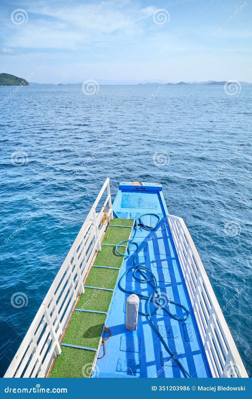 The Bow of a Ship Sailing To Coron Island, Philippines Stock Photo ...