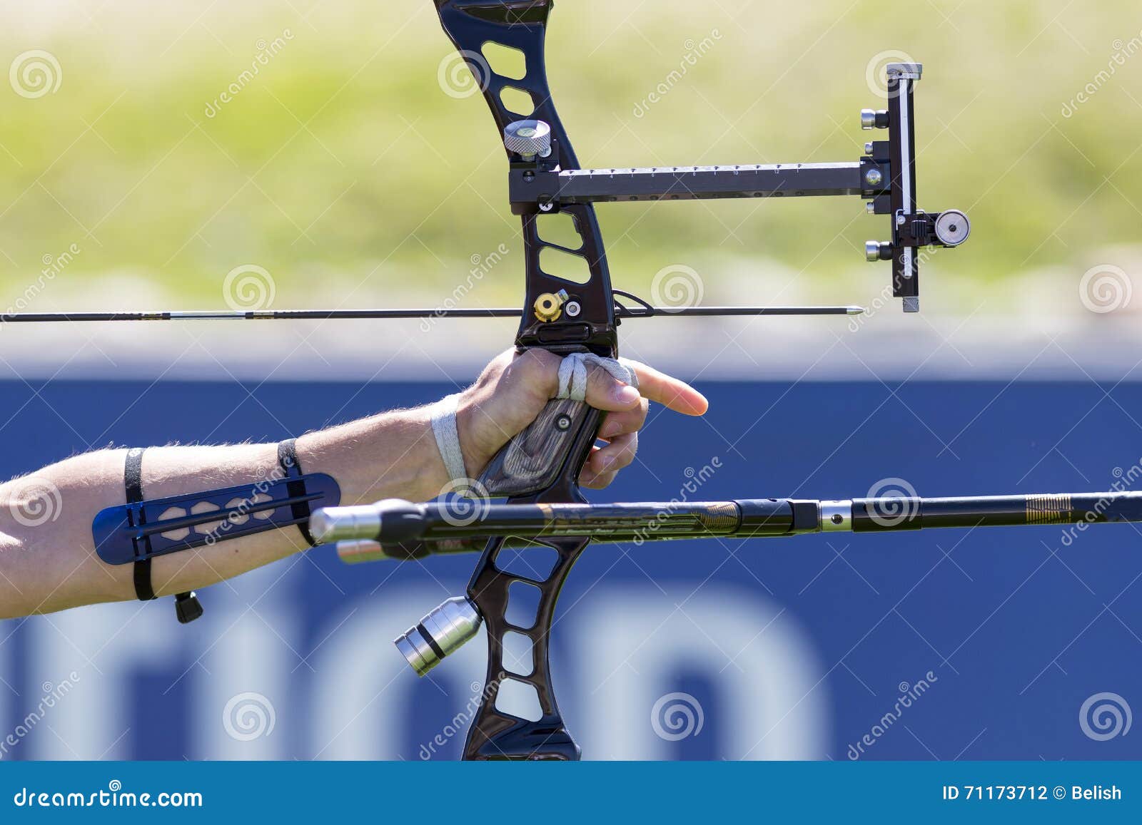 Bow shooting hands only stock photo. Image of outdoors - 71173712