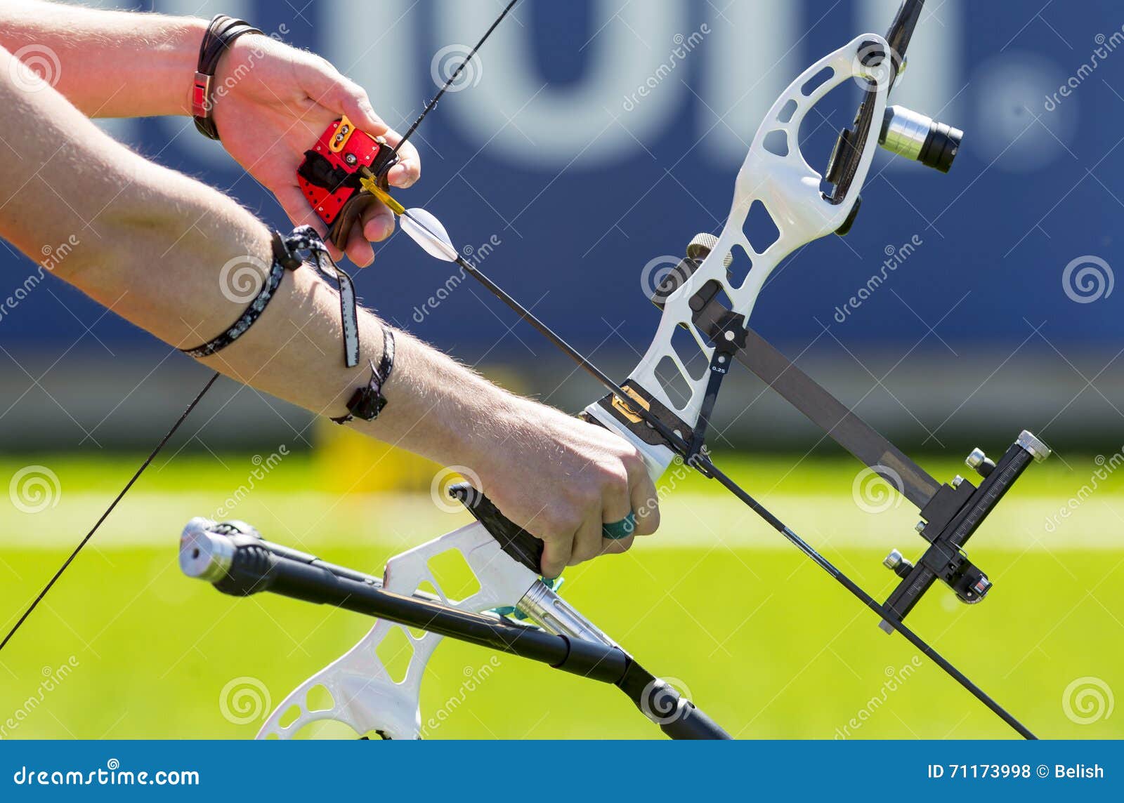 Bow shooting hands only stock photo. Image of activity - 71173998
