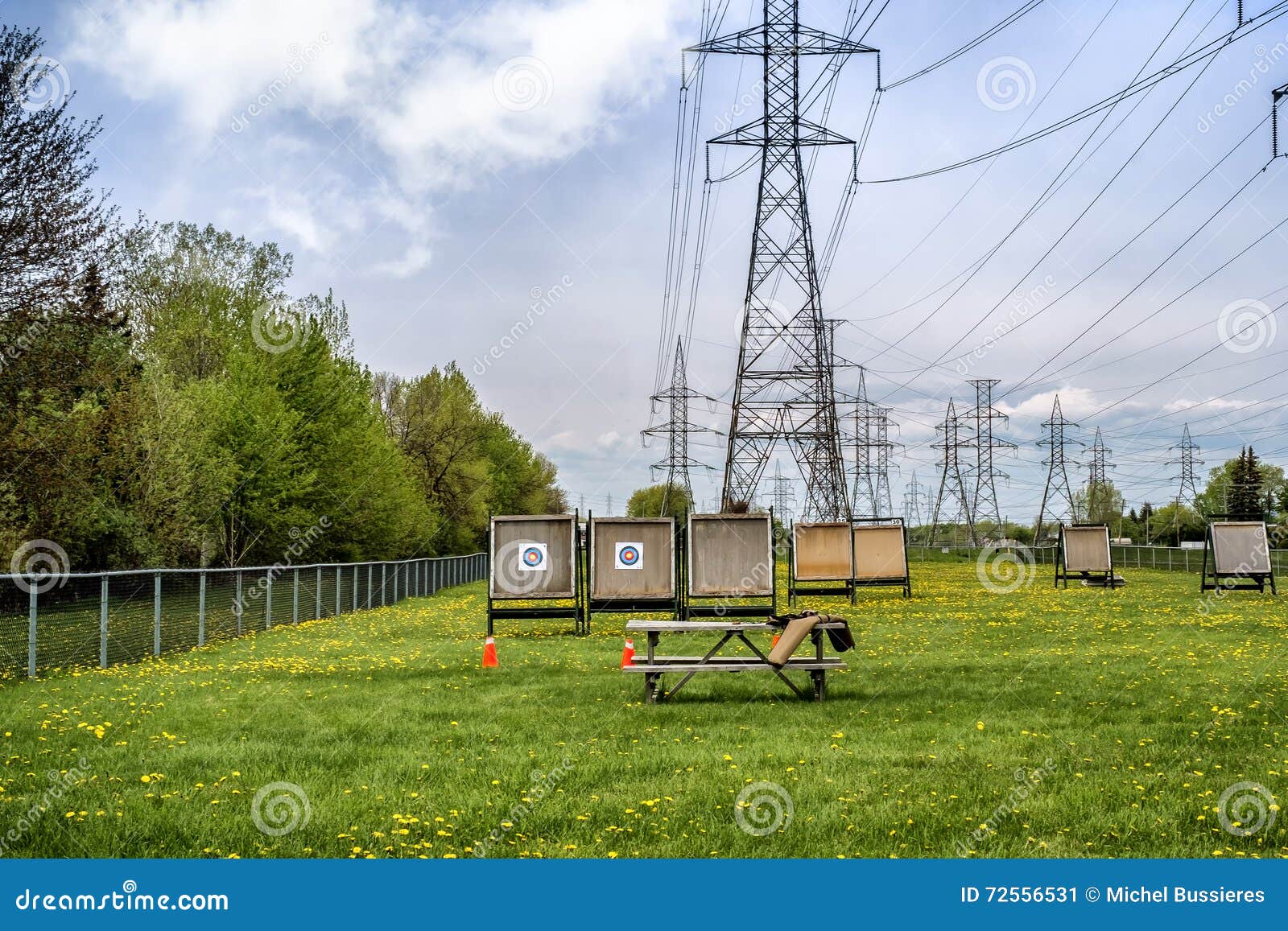 Bow shooting range stock image. Image of play, archery - 72556531