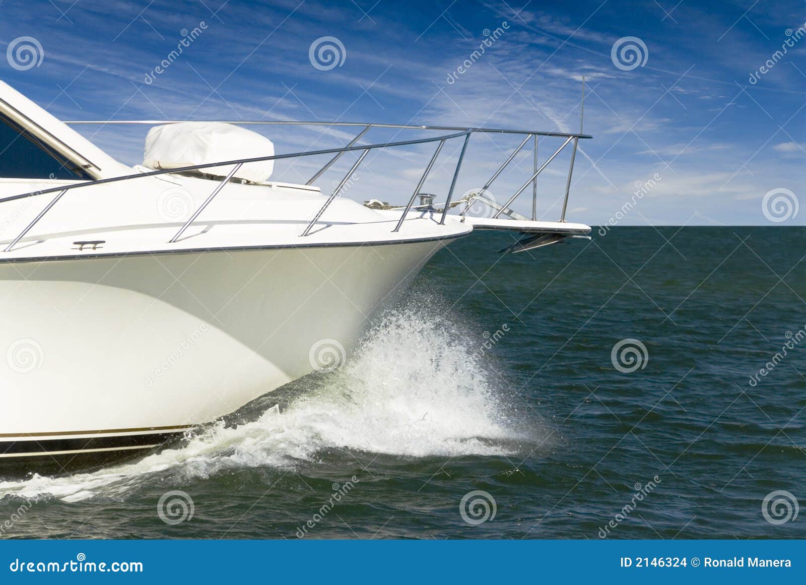 Bow Spray stock photo. Image of blue, sport, success, boating - 2146324