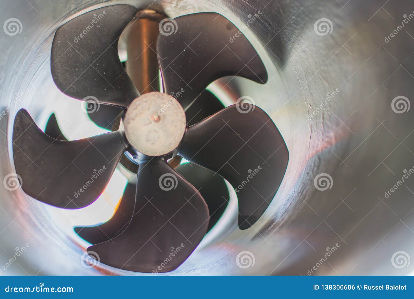 Bow thruster closeup stock photo. Image of propeller - 138300606