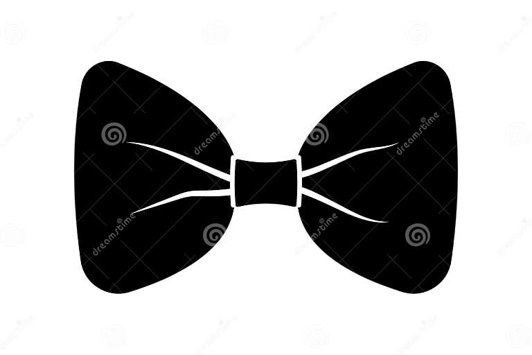 Bow Tie Black Vector Icon, Formal Dress Code Symbol Stock Vector ...