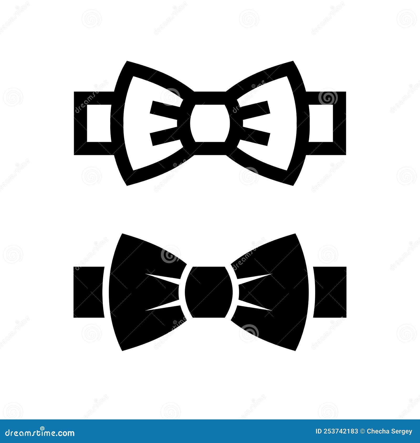 Bow Tie Icon. the Bow is a Symbol of Celebration. Stock Vector ...