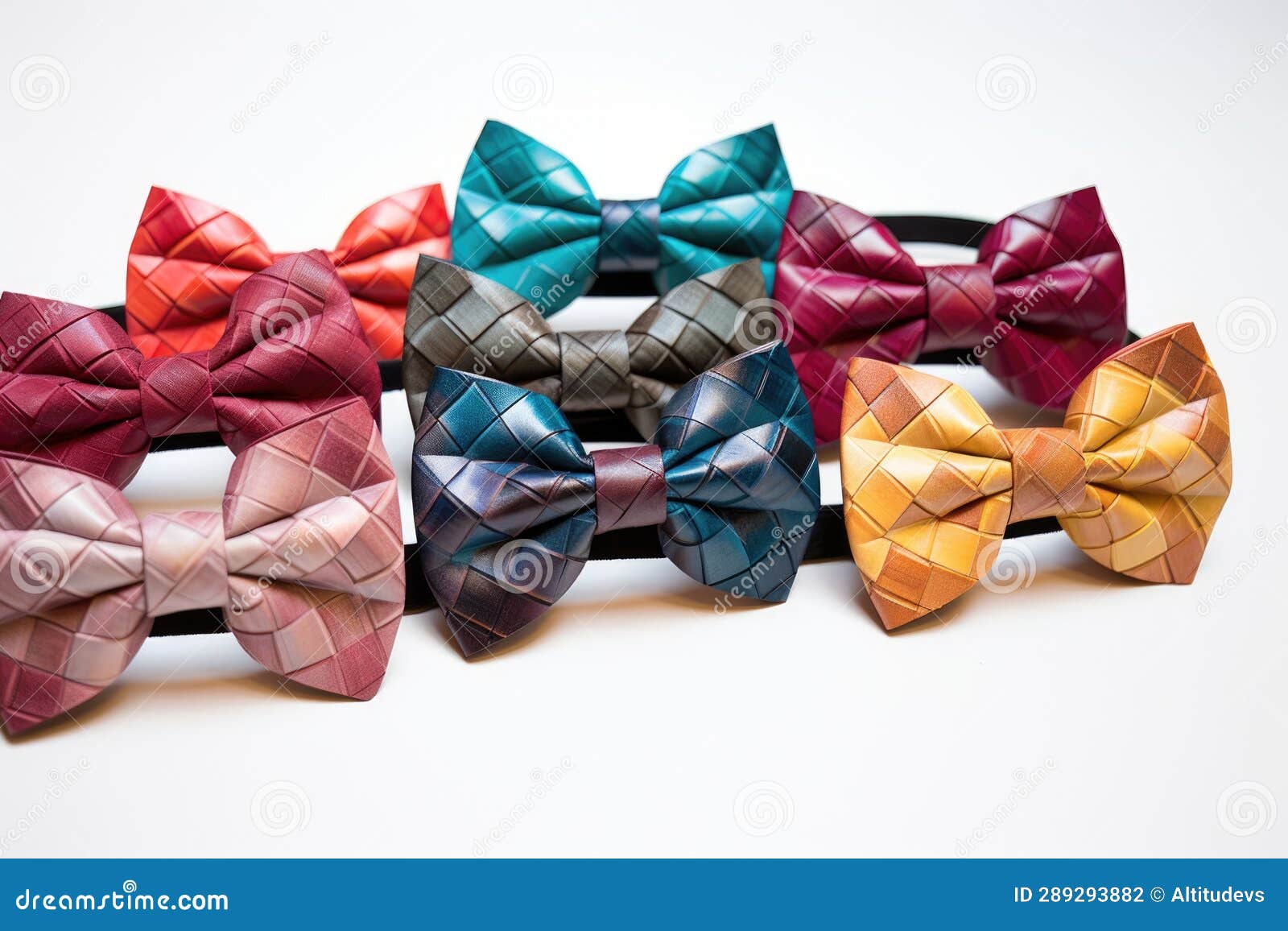 Bow Ties Collection with Different Colors and Textures Stock Photo ...