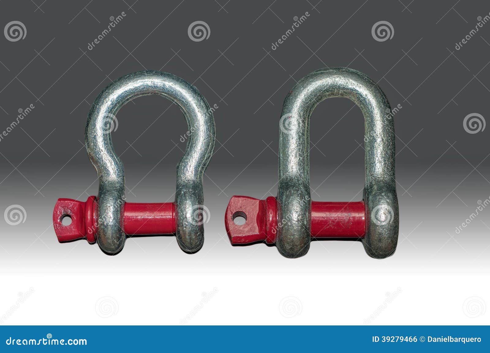 Bow Type and D Type Shackles Stock Photo - Image of silver, safety ...
