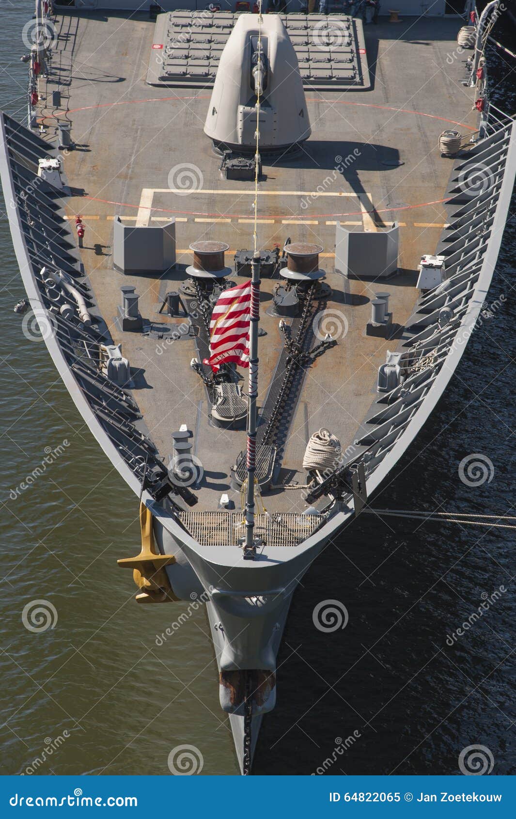 Bow of a US warship stock image. Image of defence, ship - 64822065