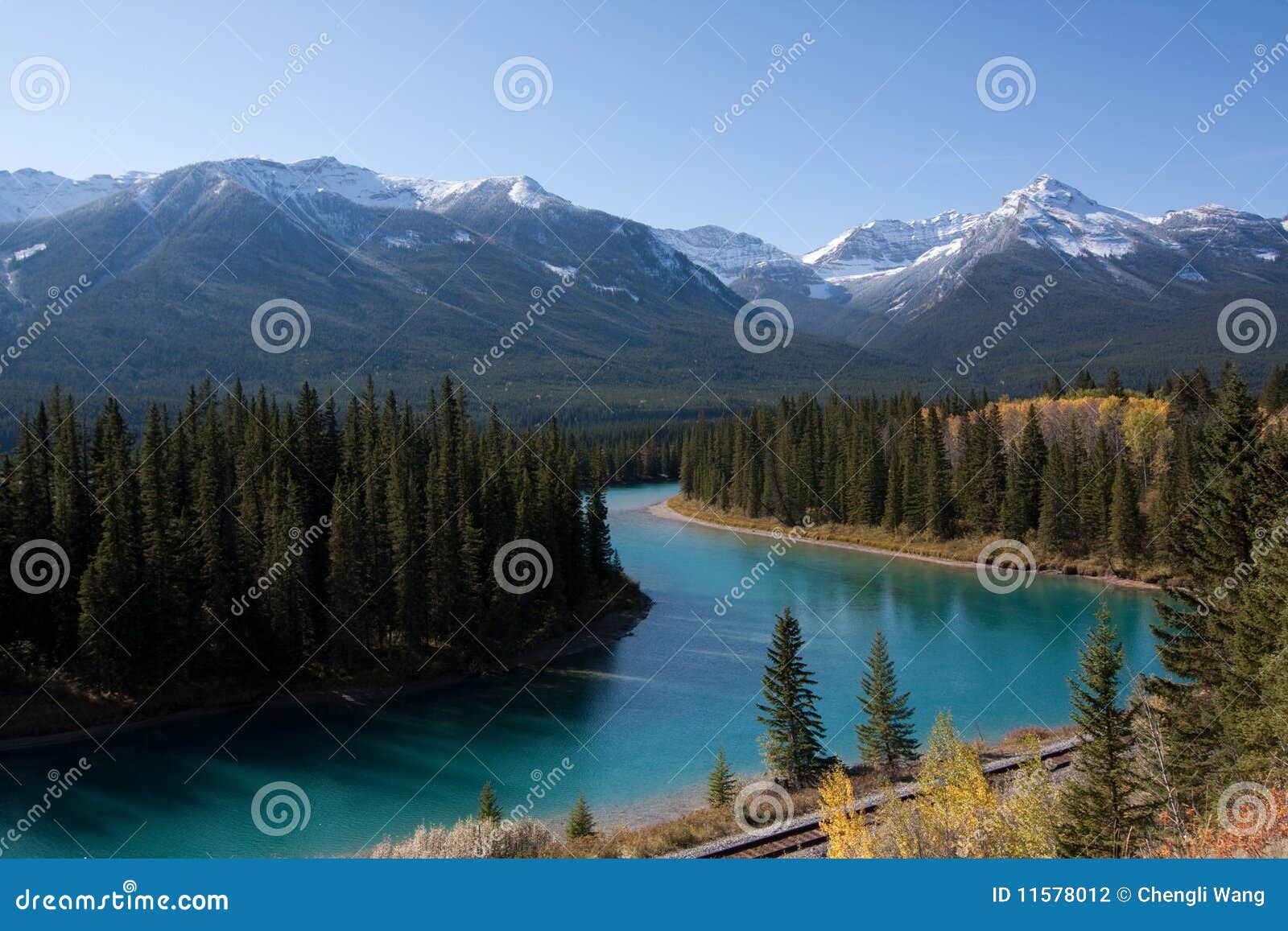 Bow valley parkway lookout stock photo. Image of still - 11578012
