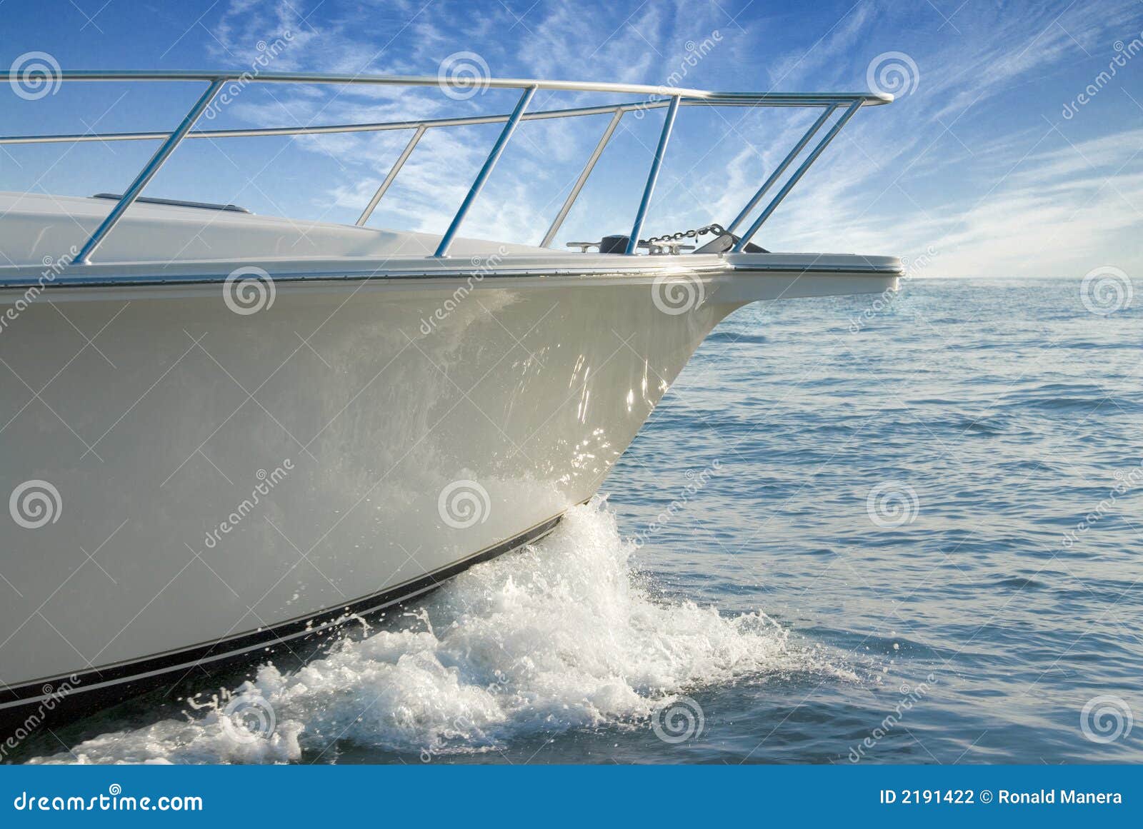 Bow Wake stock photo. Image of afternoon, boat, marine - 2191422