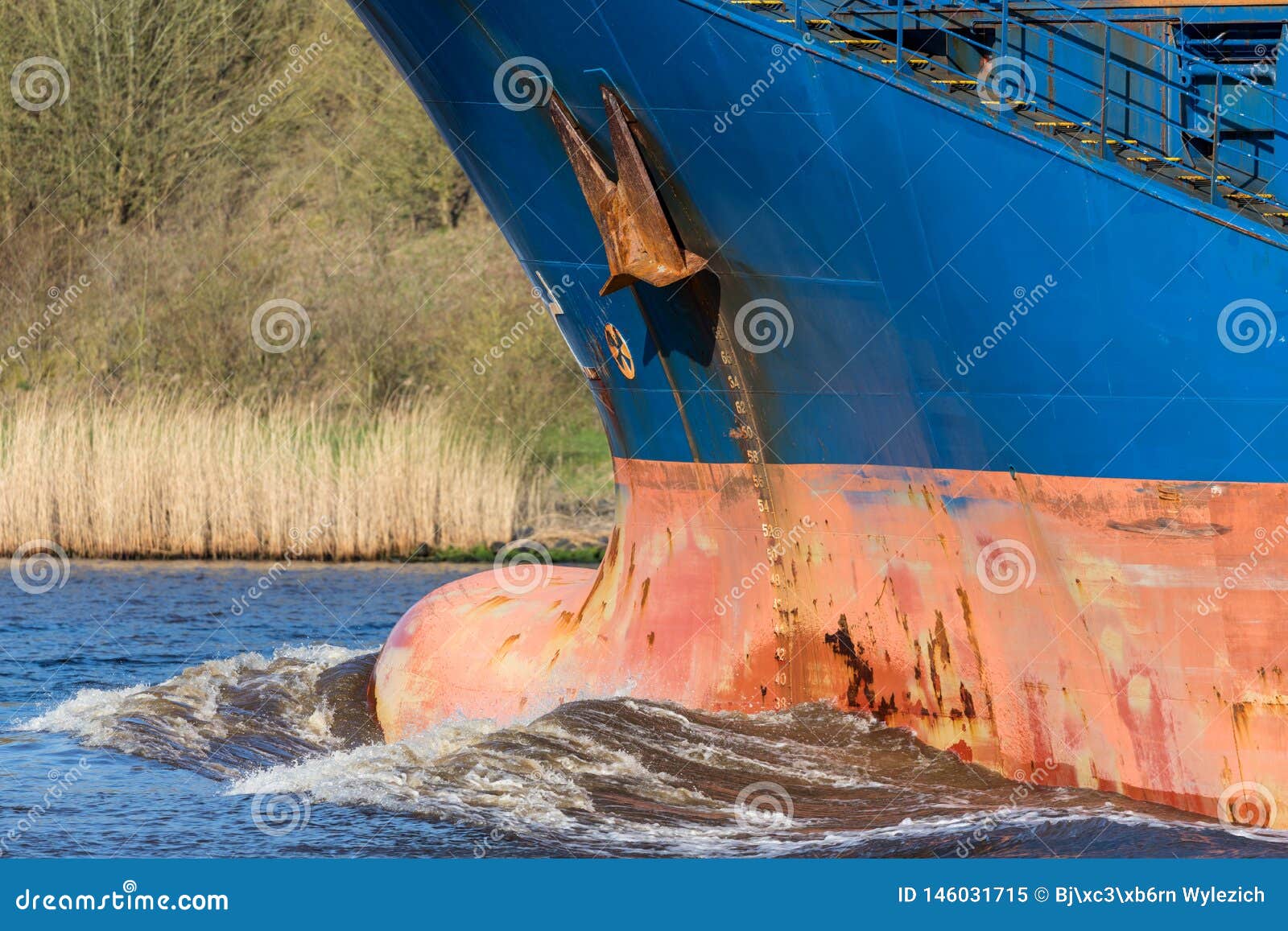 Bow wave stock image. Image of draught, scale, vessel - 146031715
