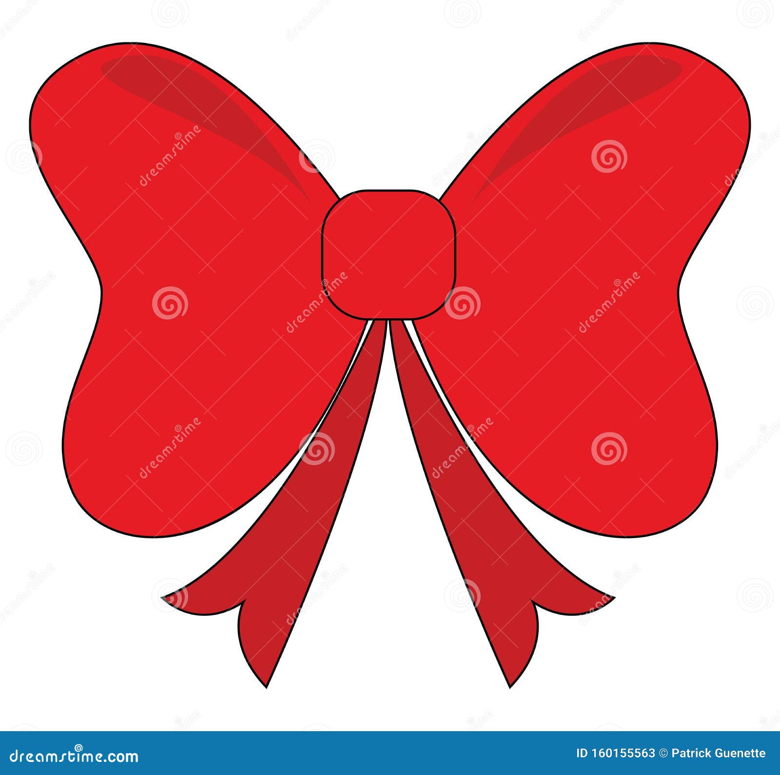Big Bow Vector or Color Illustration Stock Vector - Illustration of ...