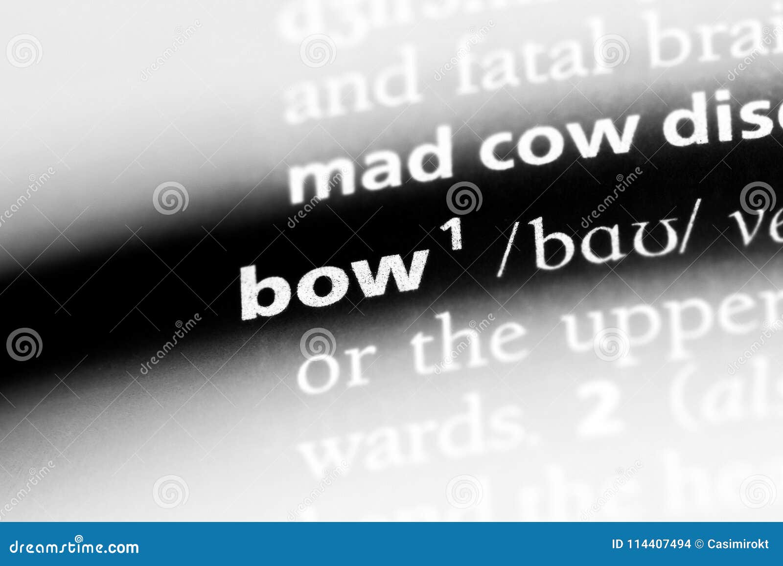 Bow stock photo. Image of info, word, concept, page - 114407494