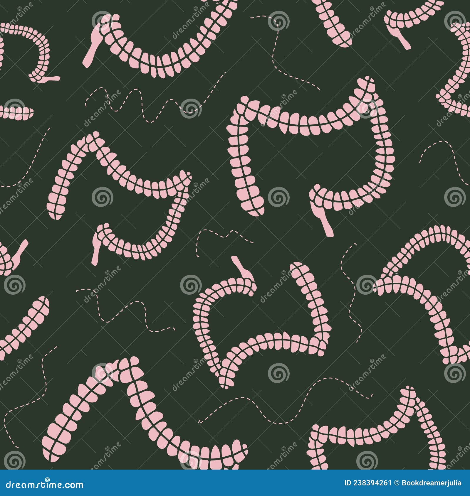 Bowel Texture Repeating Pattern for Gastroenterologist Background. Fun ...