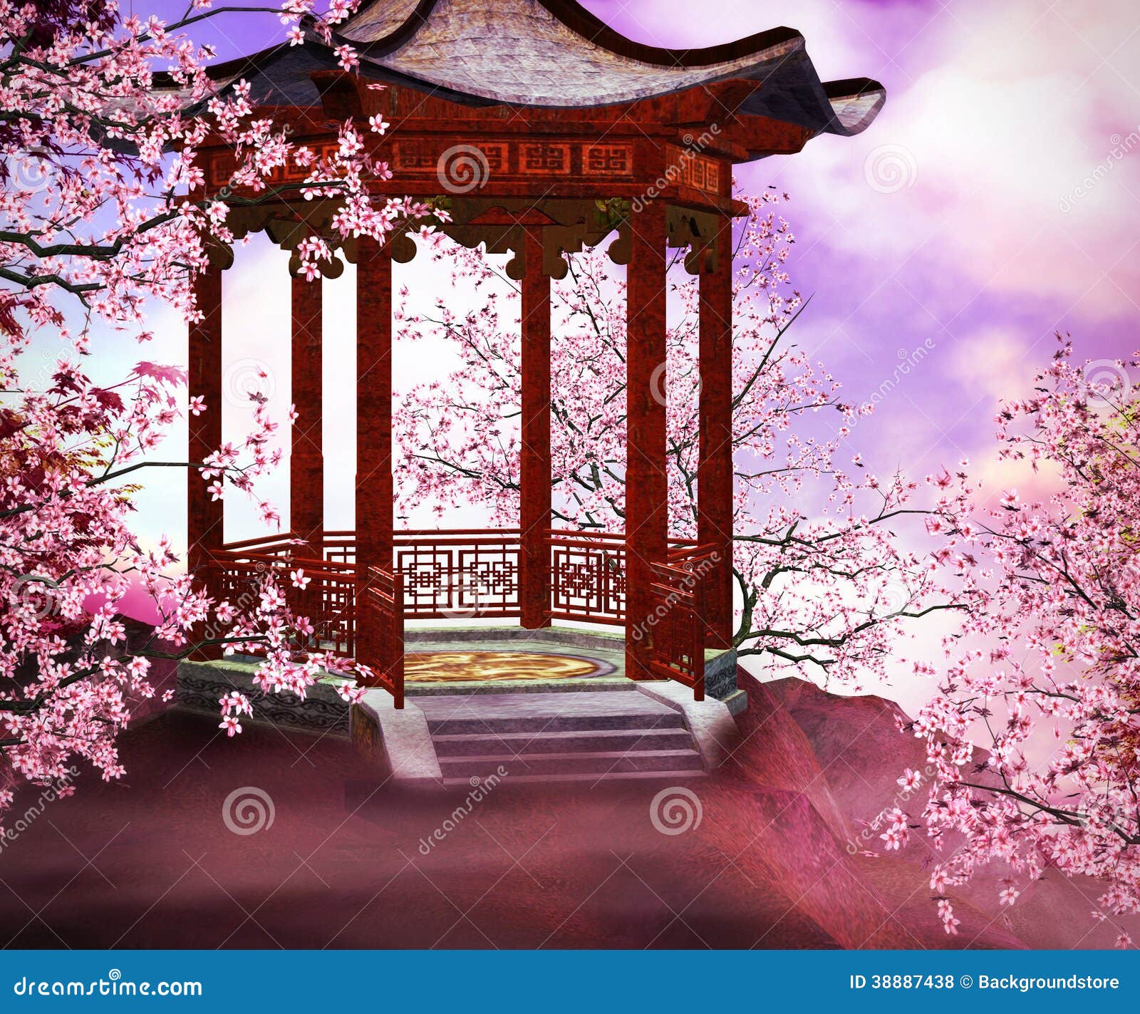 Bower Asian Backdrop Royalty-Free Stock Image | CartoonDealer.com #38887438