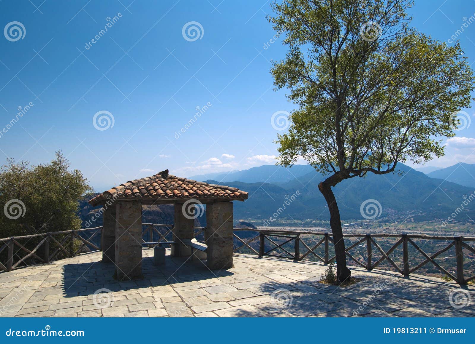 Bower with the Tree stock image. Image of tree, blue - 19813211