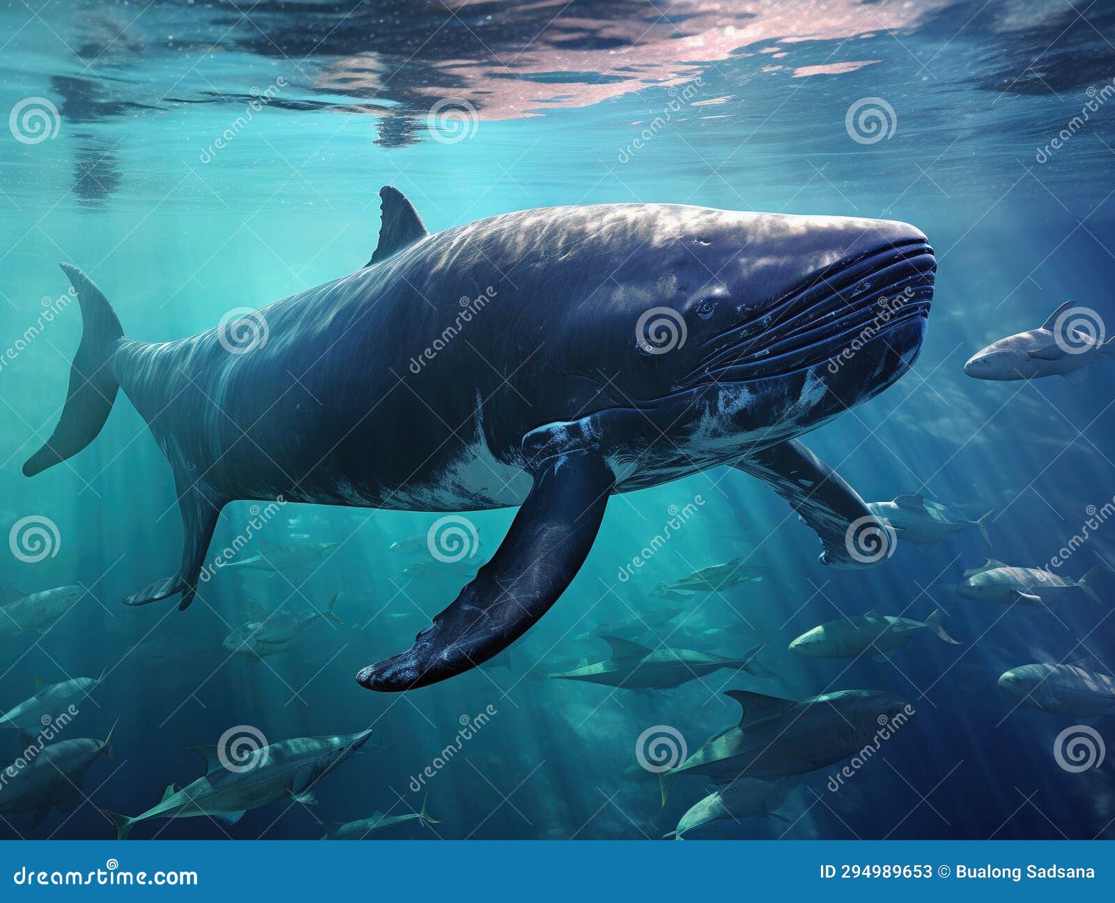 Bowhead Whale stock illustration. Illustration of majestic - 294989653