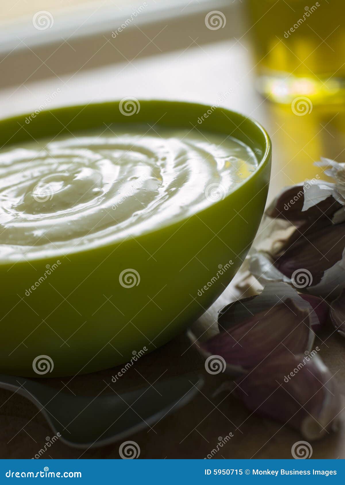 Bowl of Allioli stock image. Image of kitchen, meal, garlic - 5950715