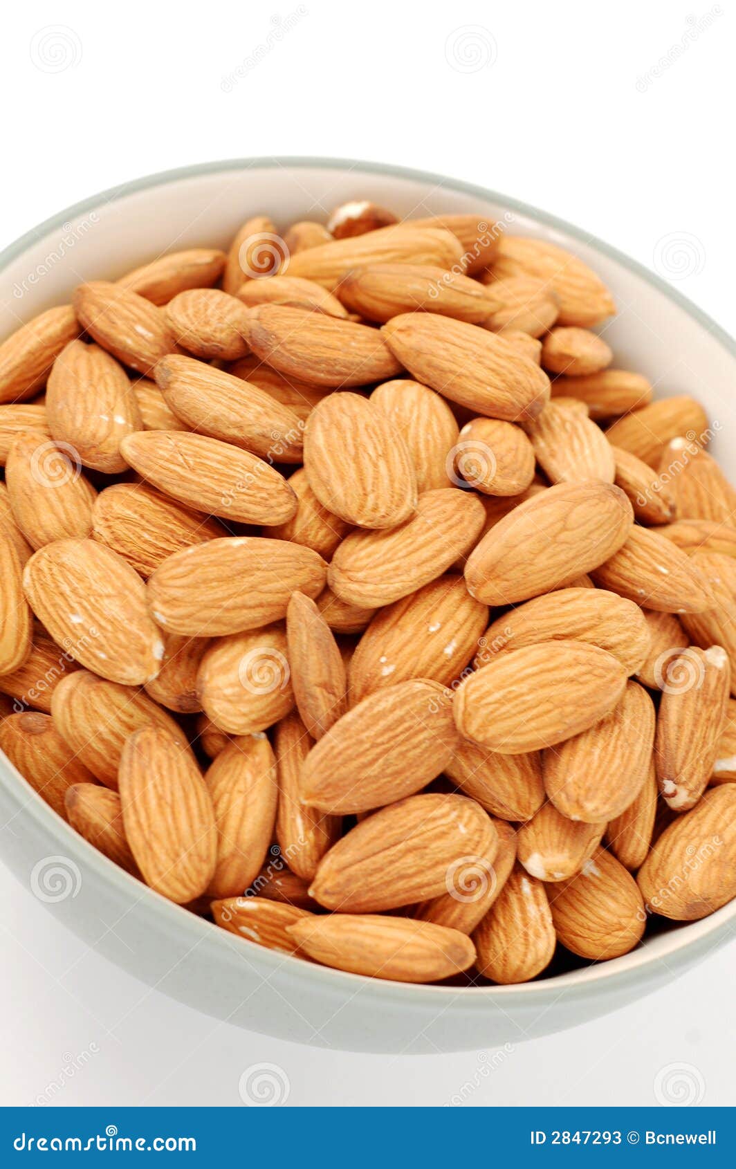 Bowl of Almonds stock image. Image of shelled, nuts, healthy - 2847293