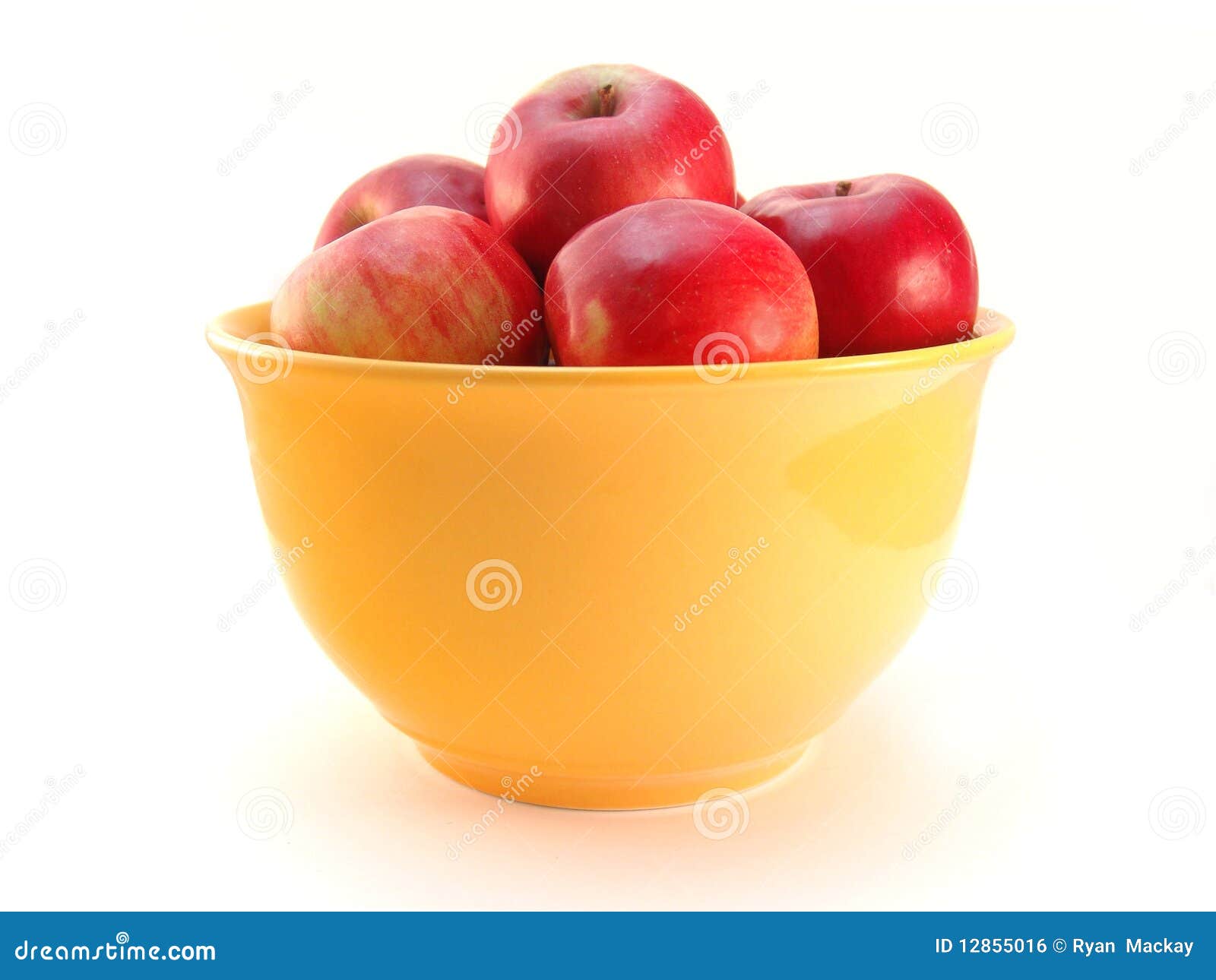 Bowl of apples stock photo. Image of dish, food, nutrition - 12855016