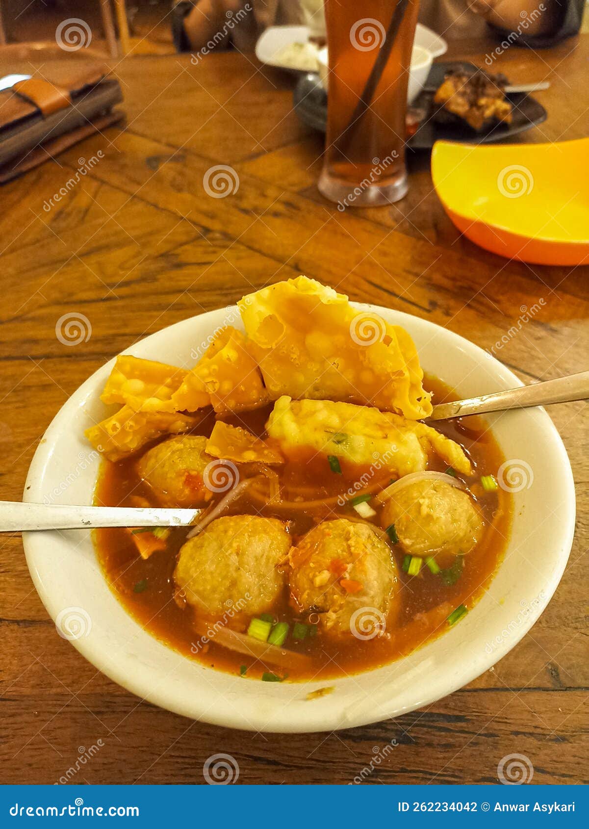 A Bowl of Bakso Ready for Dinner Stock Photo - Image of breakfast ...