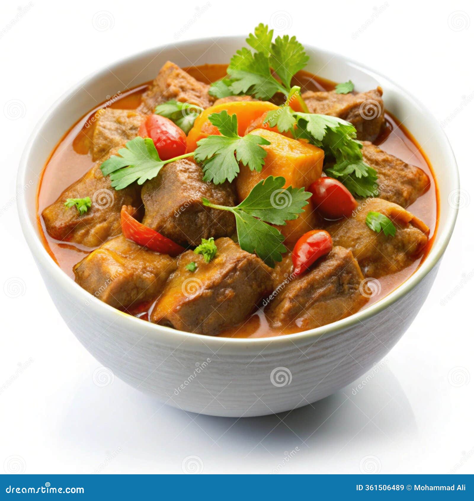 Beef Curry With Vegetable On Top Stock Photography | CartoonDealer.com ...