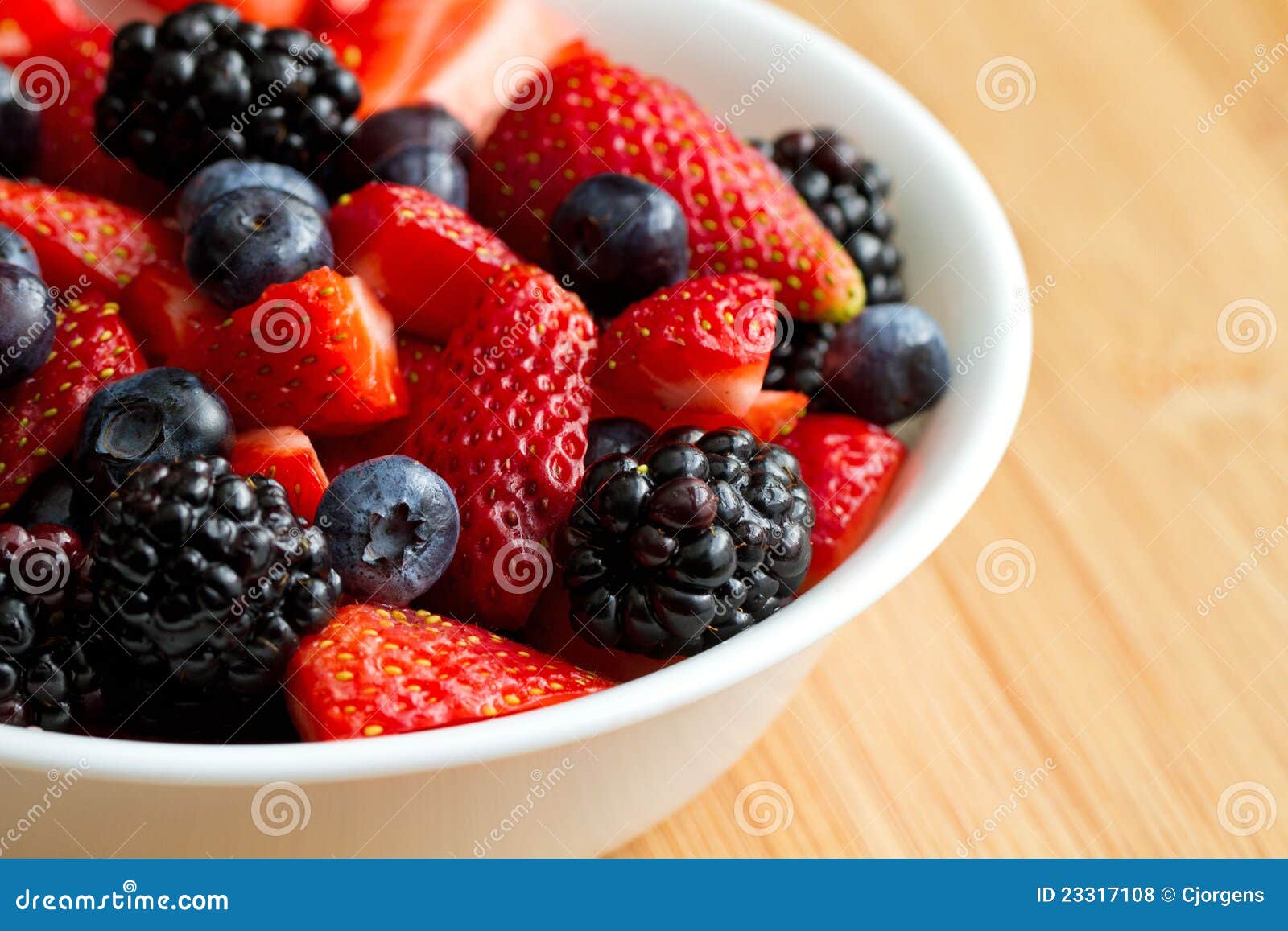 Bowl of berries stock photo. Image of bowl, salad, organic - 23317108