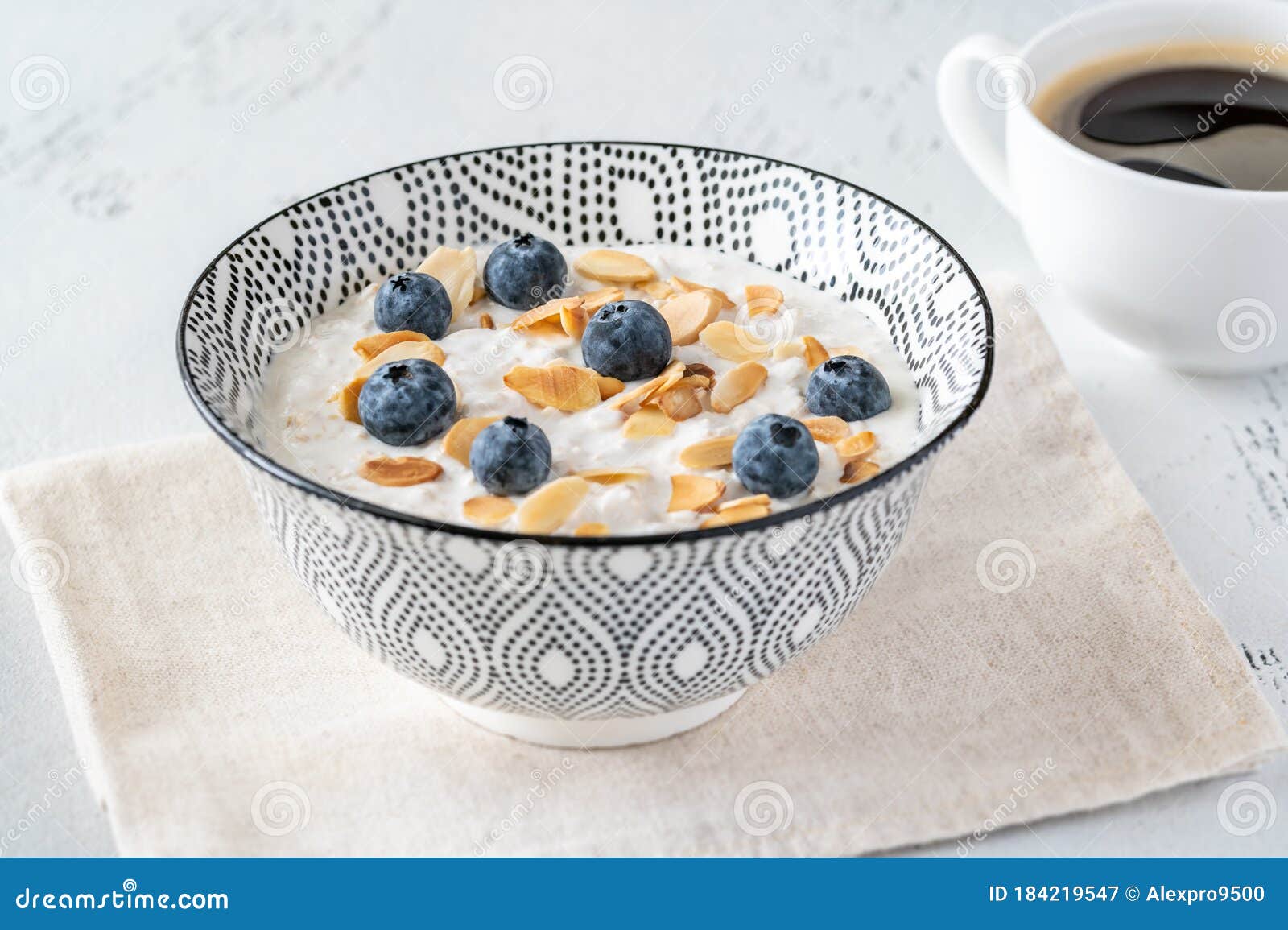 Bowl of Bircher muesli stock image. Image of soft, soaked - 184219547