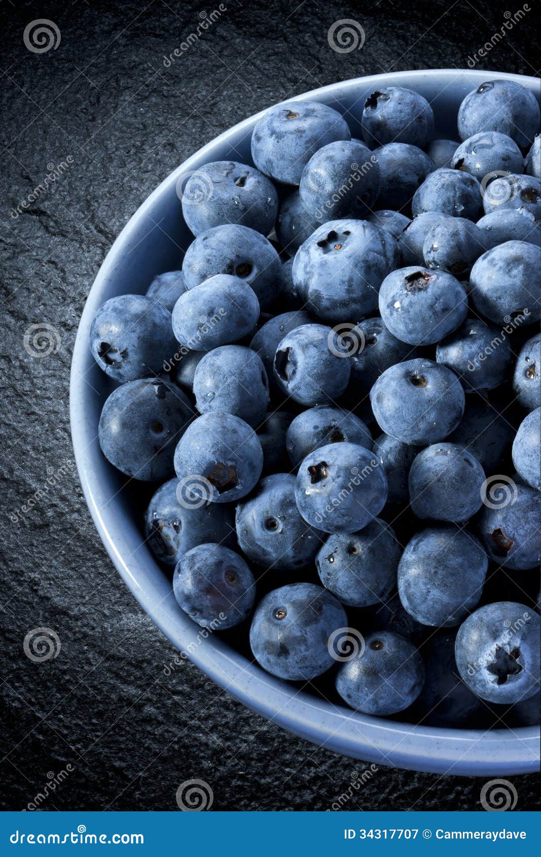 Bowl of Blueberries stock image. Image of healthy, blueberry - 34317707