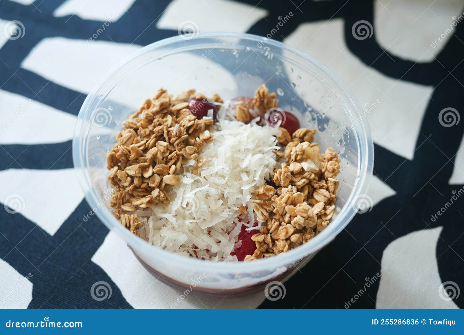 A Bowl of Breakfast Cereal on Table Stock Photo - Image of vitamin ...