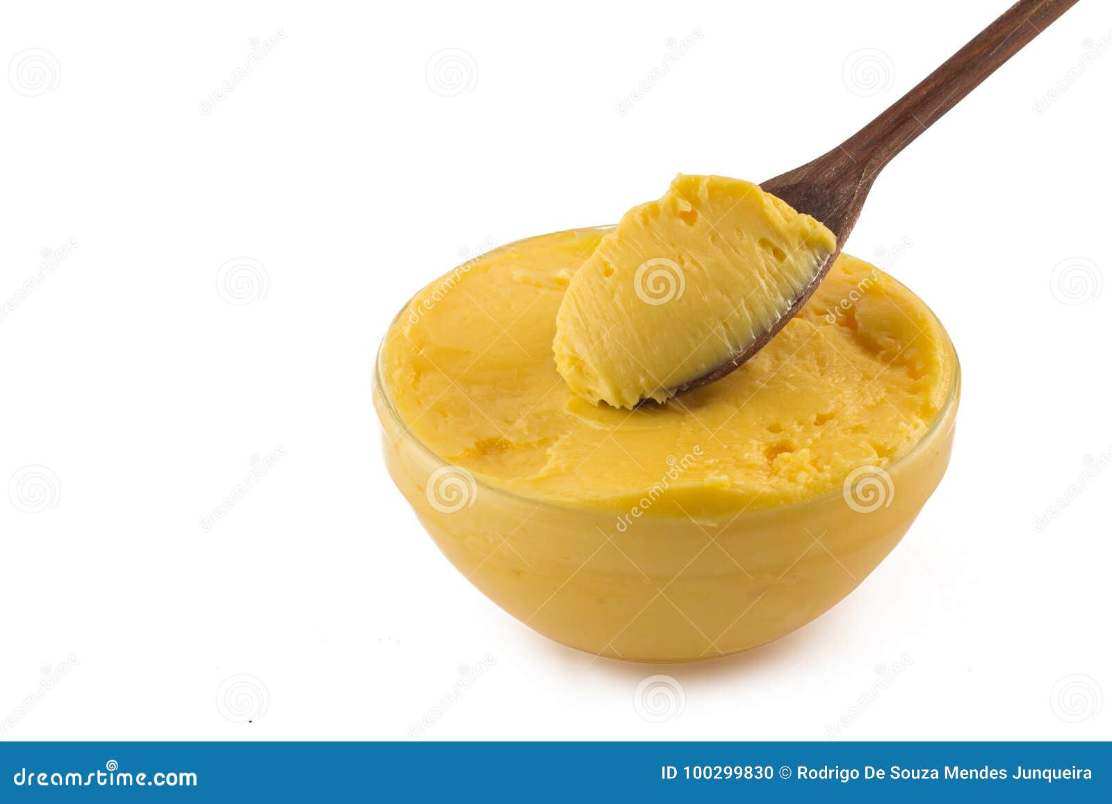 Bowl of butter and spoon stock photo. Image of studio - 100299830