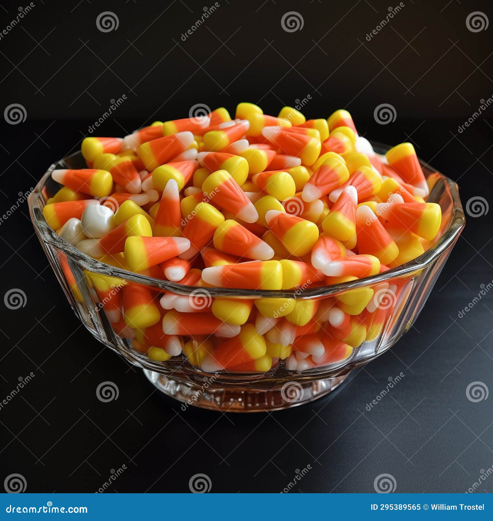 A Bowl of Candy Corn stock image. Image of snack, holiday - 295389565
