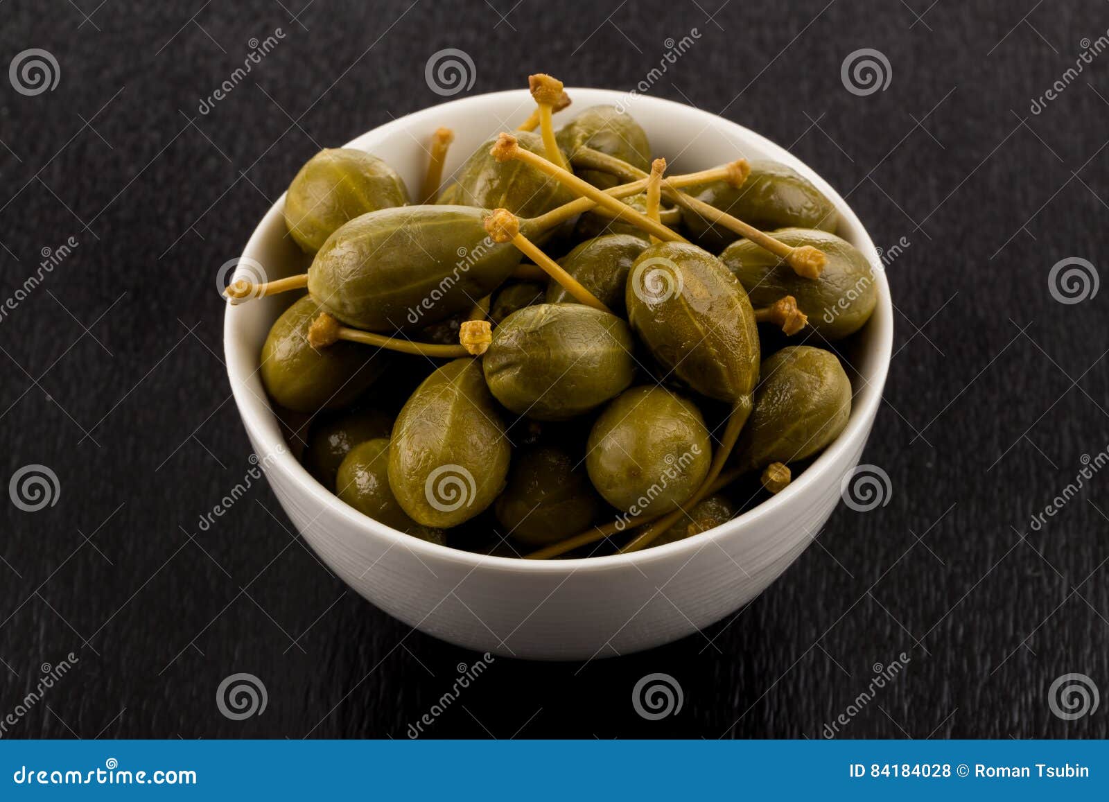 Bowl of canned capers stock photo. Image of ingredient - 84184028