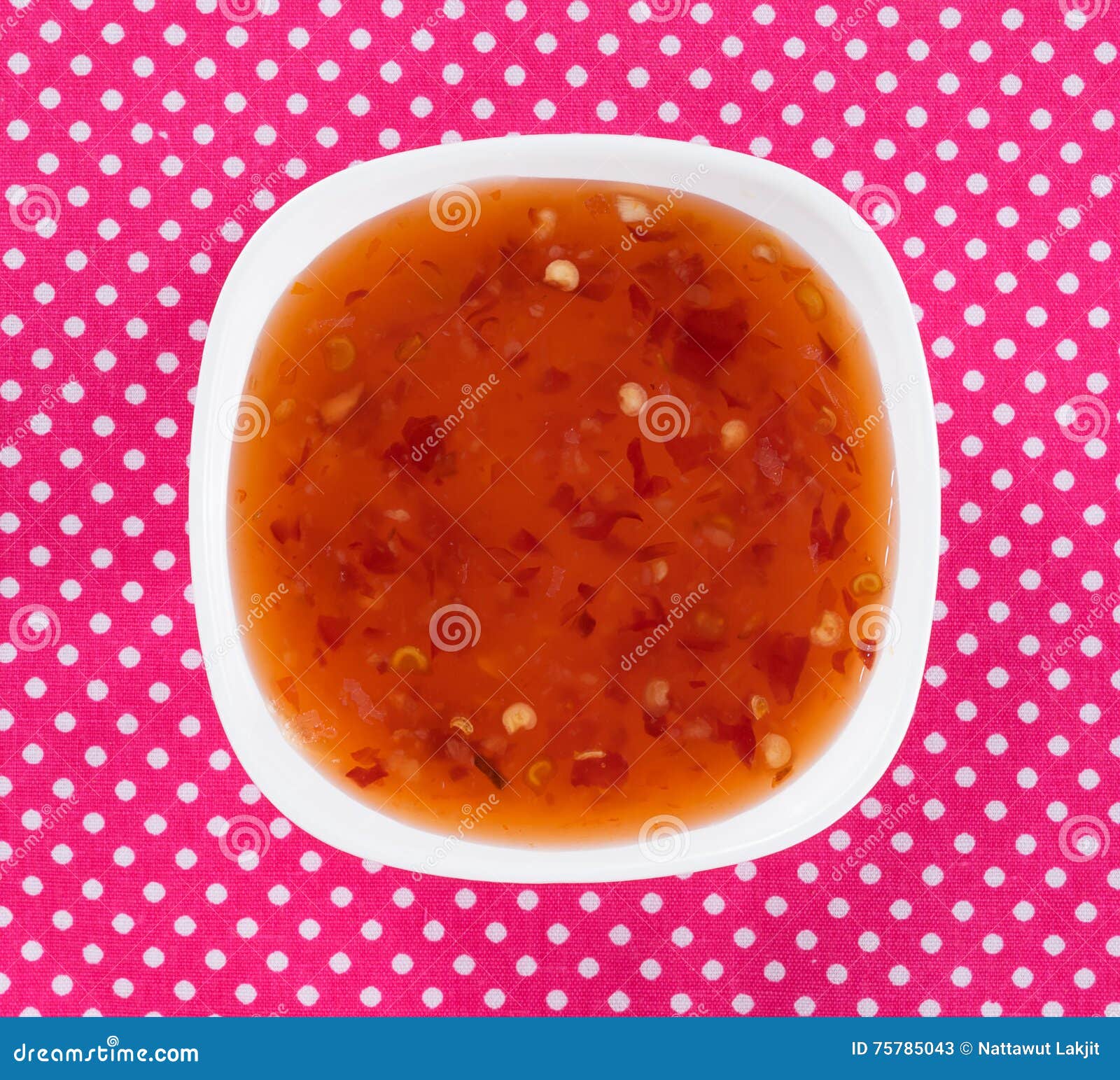 Bowl of Chili Sauce on Pink Background Stock Image - Image of chilli ...
