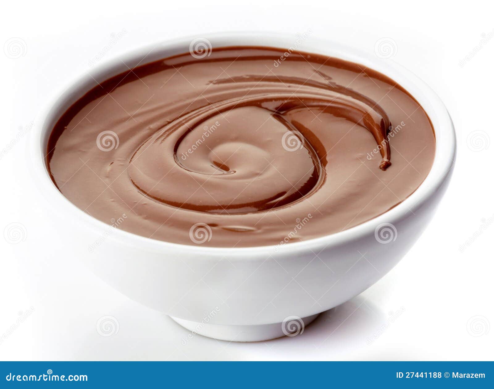 Bowl of chocolate cream stock photo. Image of temptation - 27441188