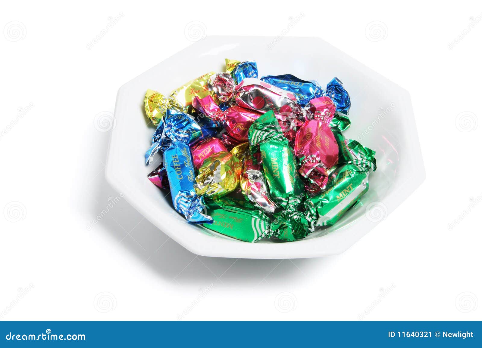 Bowl of Chocolate Lollies stock image. Image of lollies - 11640321
