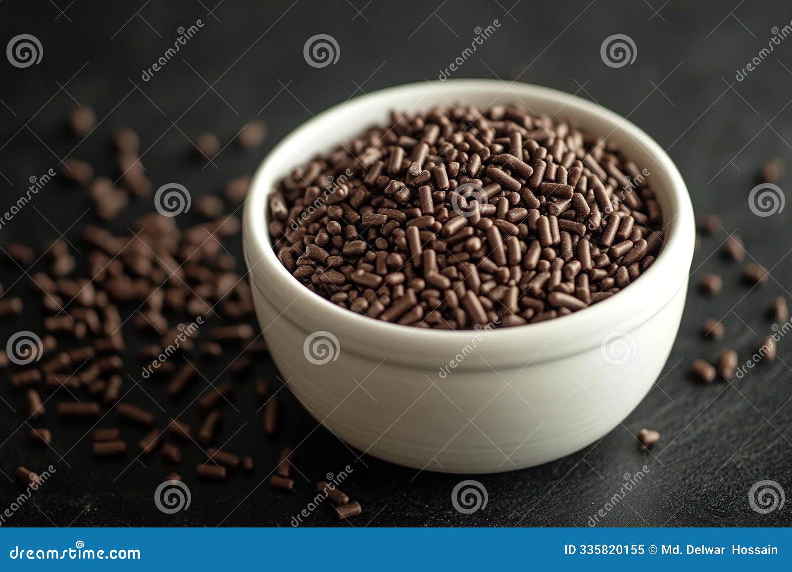 Chocolate Sprinkles Background. Sweet Cocoa Flakes. Generative AI ...