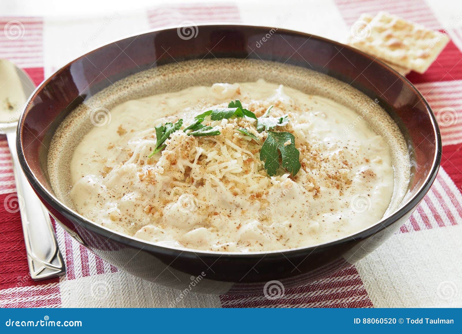 Bowl of Chowder stock photo. Image of potatos, saltines - 88060520